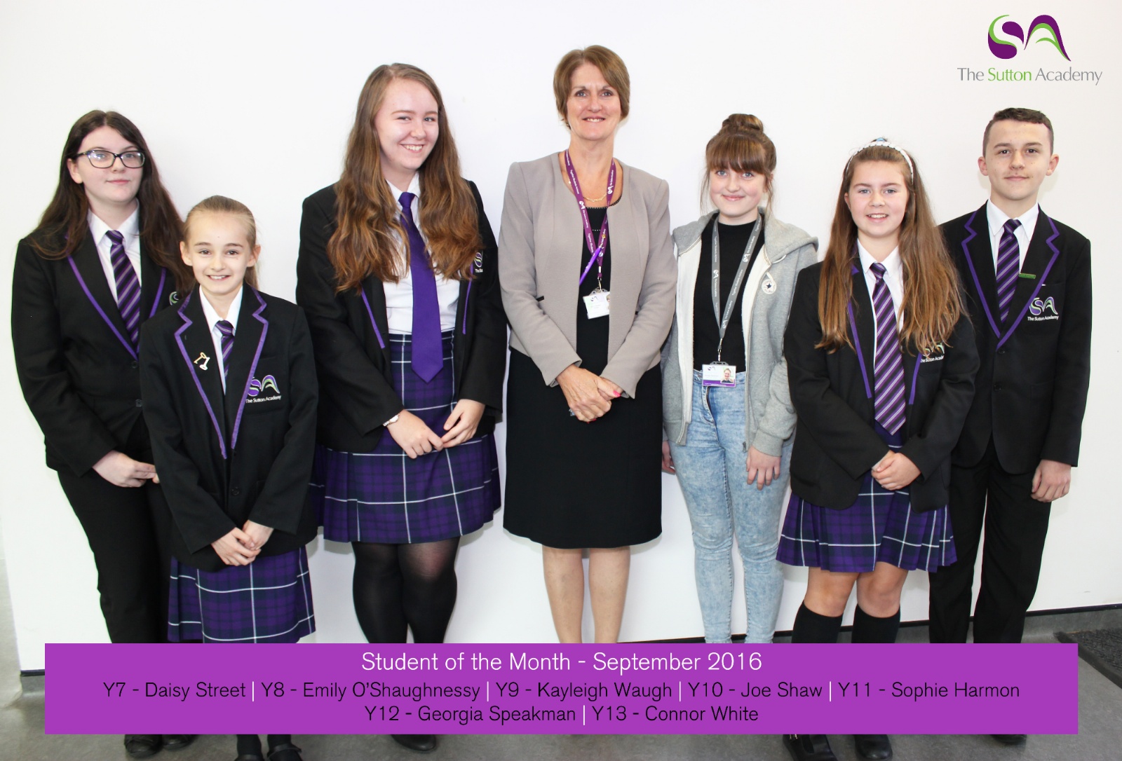 The Sutton Academy - Student of the Month