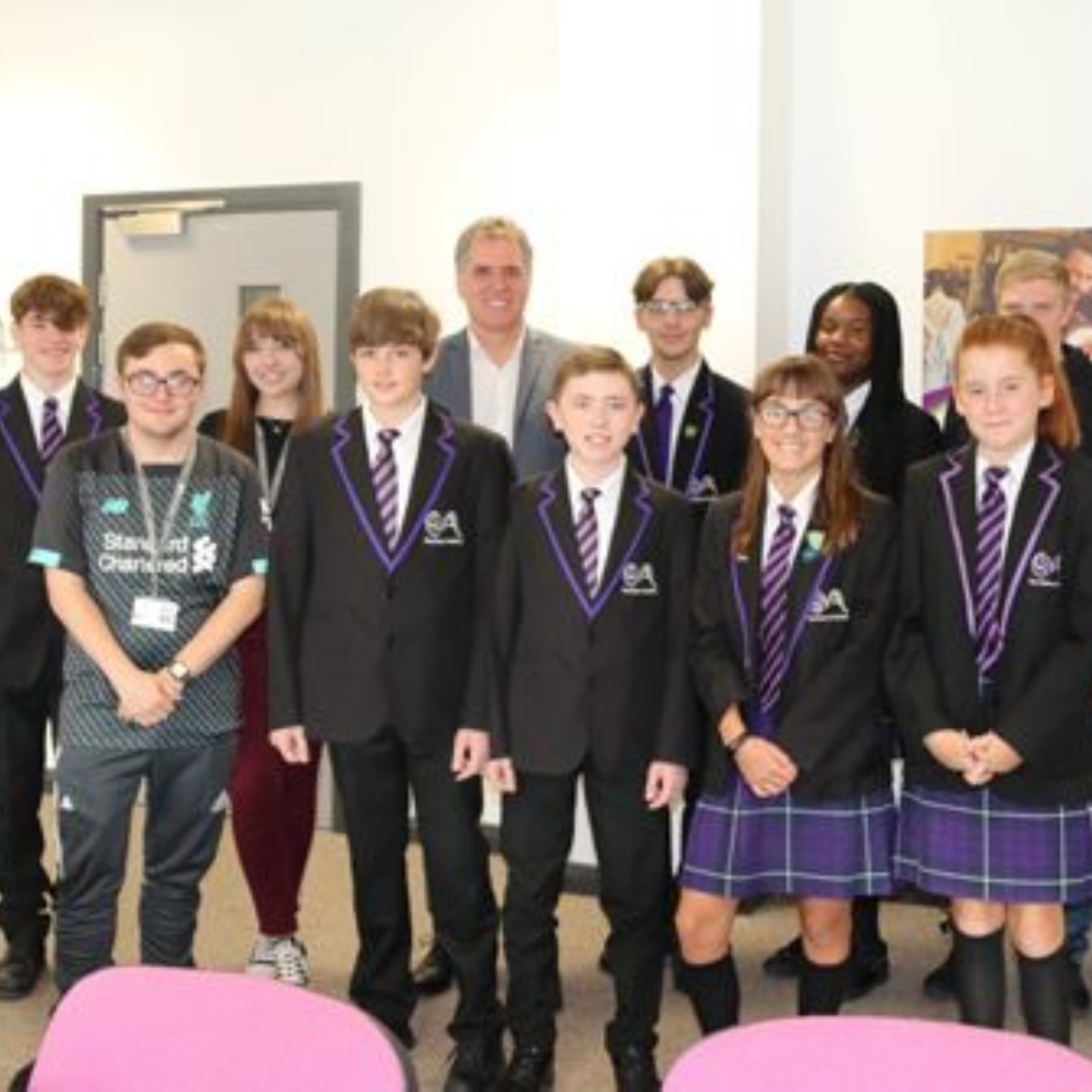 The Sutton Academy - Student Leaders meet Metro Mayor